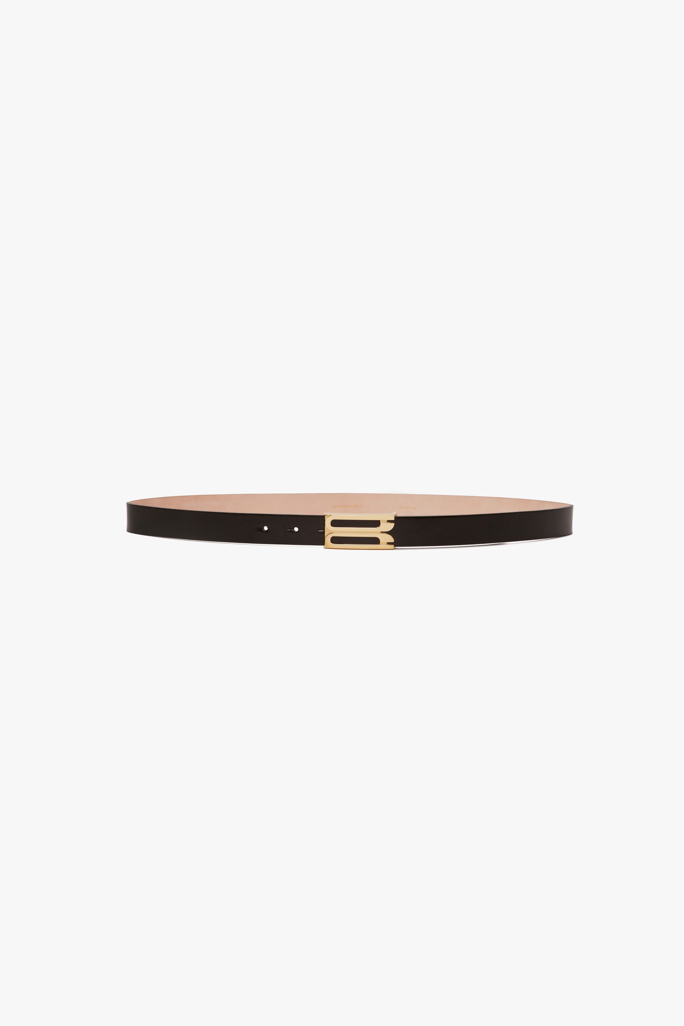 Frame Belt In Black Leather – Victoria Beckham